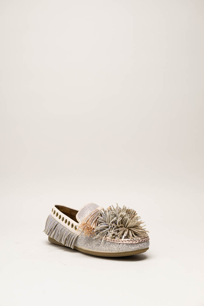 Kurt Geiger Shoes | Nude Mocassin | La Bottega